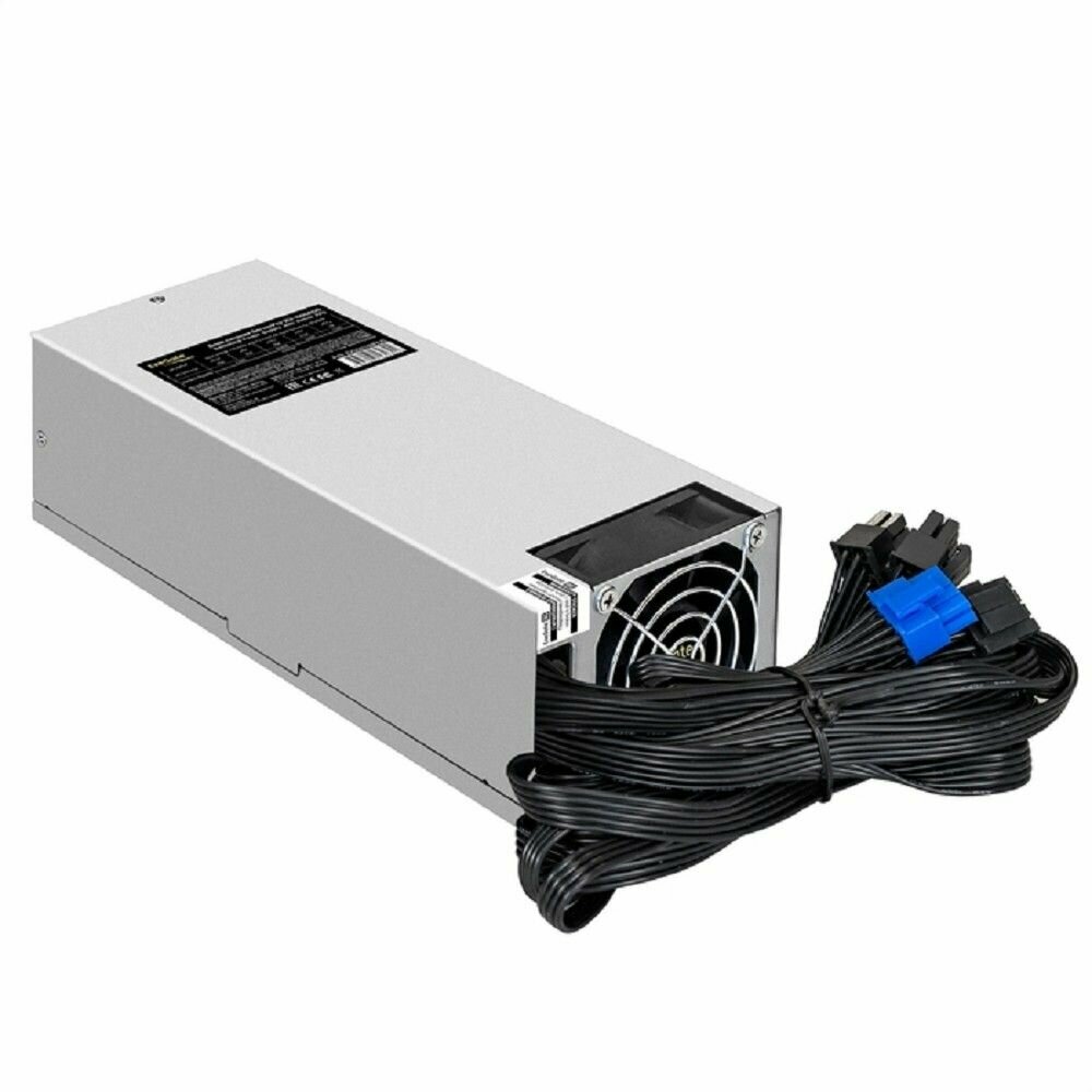 EXEGATE Блок питания EX292188RUS Серверный БП 1000W ServerPRO - 2U - 1000ADS 2U, APFC, КПД 87% 80 PLUS Silver , 6cm ball bearing fan, 24pin, 2x 4+4 pin, 2x8pin, 6xSATA, 6xIDE