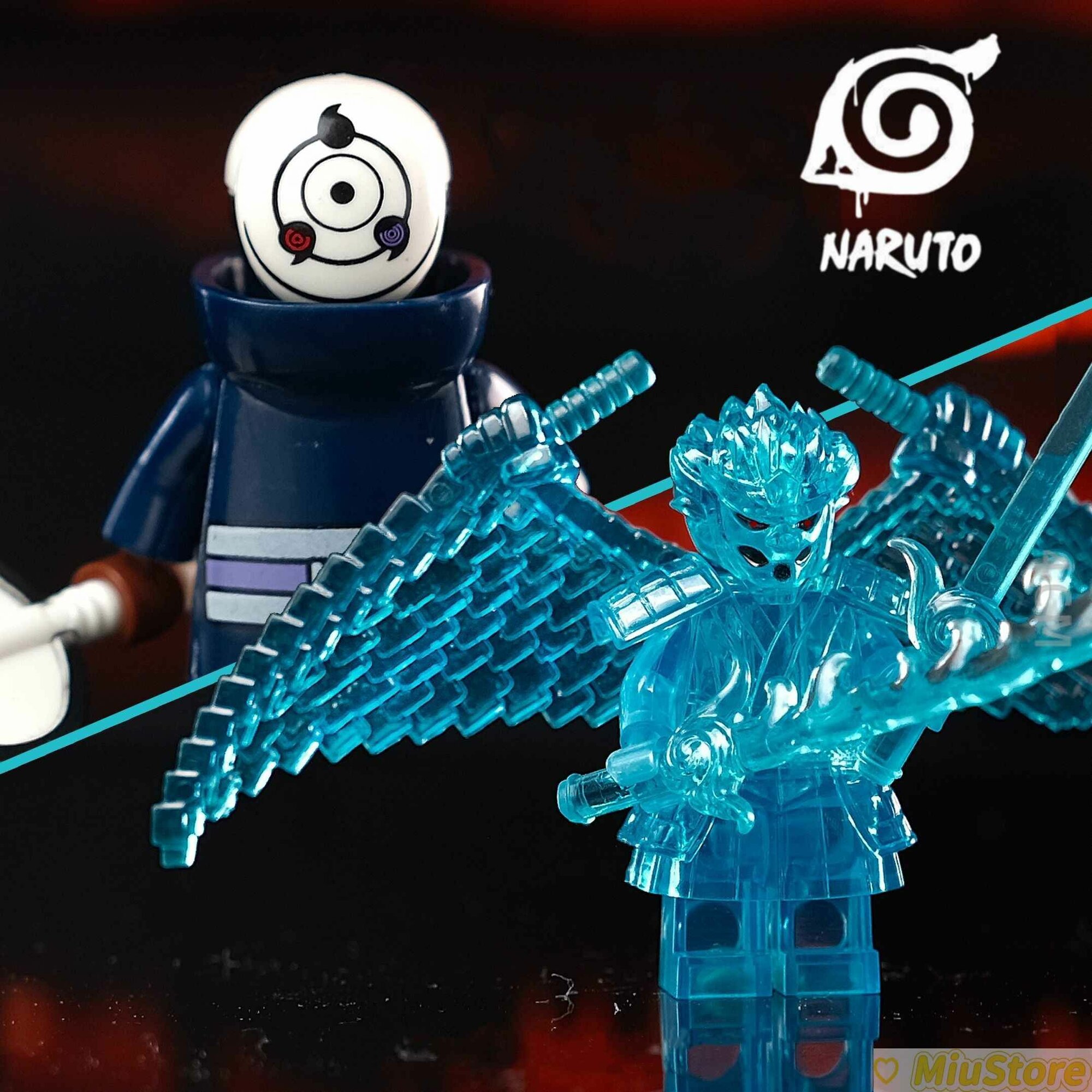 Naruto/Набор игрушек минифигурки аниме Наруто 2 шт(Обито Учиха и Susanoo)/солдатики для мальчиков набор/аниме фигурки