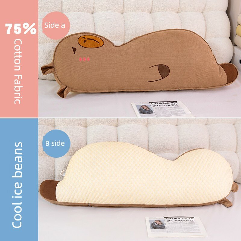 Подушка Капибала Bala для кровати, длинная подушка для сна, плюшевая игрушка Капибара, тряпичная кукла для девочек,