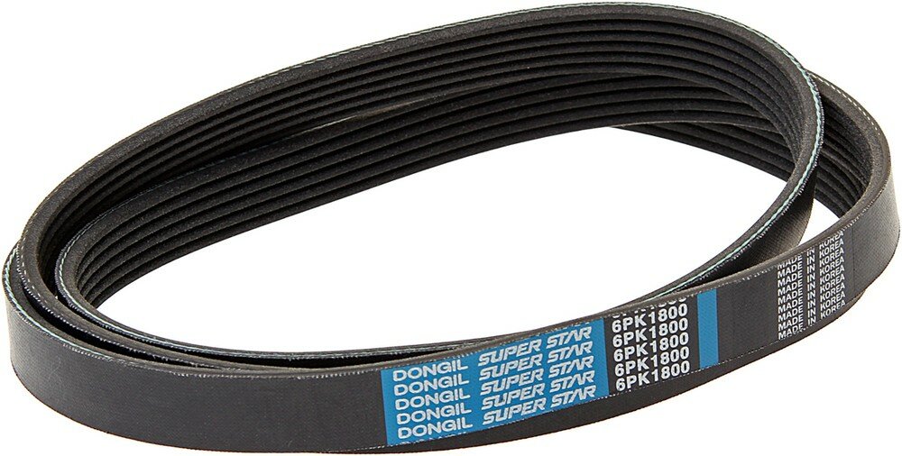 Ремень поликлиновой DONGIL SUPER STAR 6PK1800 Opel Astra, Omega B, Vectra, Zafira, Saab 9-3, Renault Laguna, BMW 1 E87 88-