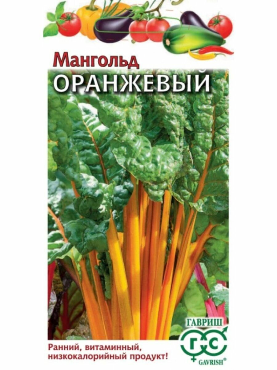 Мангольд (Свекла листовая) Оранжевый ц/п 0,5 г, Семена Гавриш