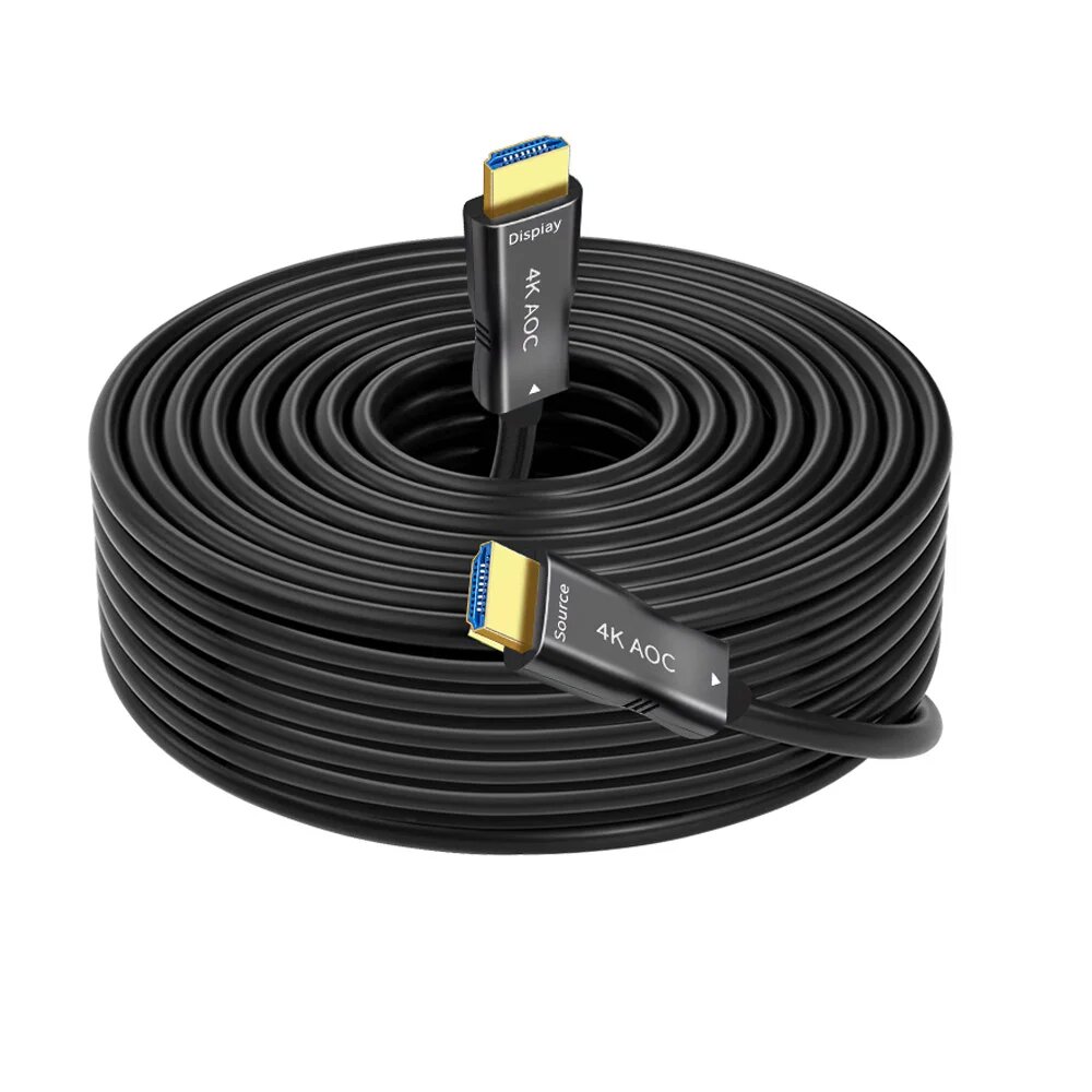 Оптоволоконный HDMI кабель 4K 18 Гбит/с 30-100 м 50m