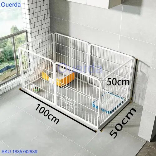 Усиленный вольер для собак, кошек, кролика. Металлическая складная клетка для крупных, средних и мелких пород домашних животных. Уличная будка для щенков и котов. 6 секций