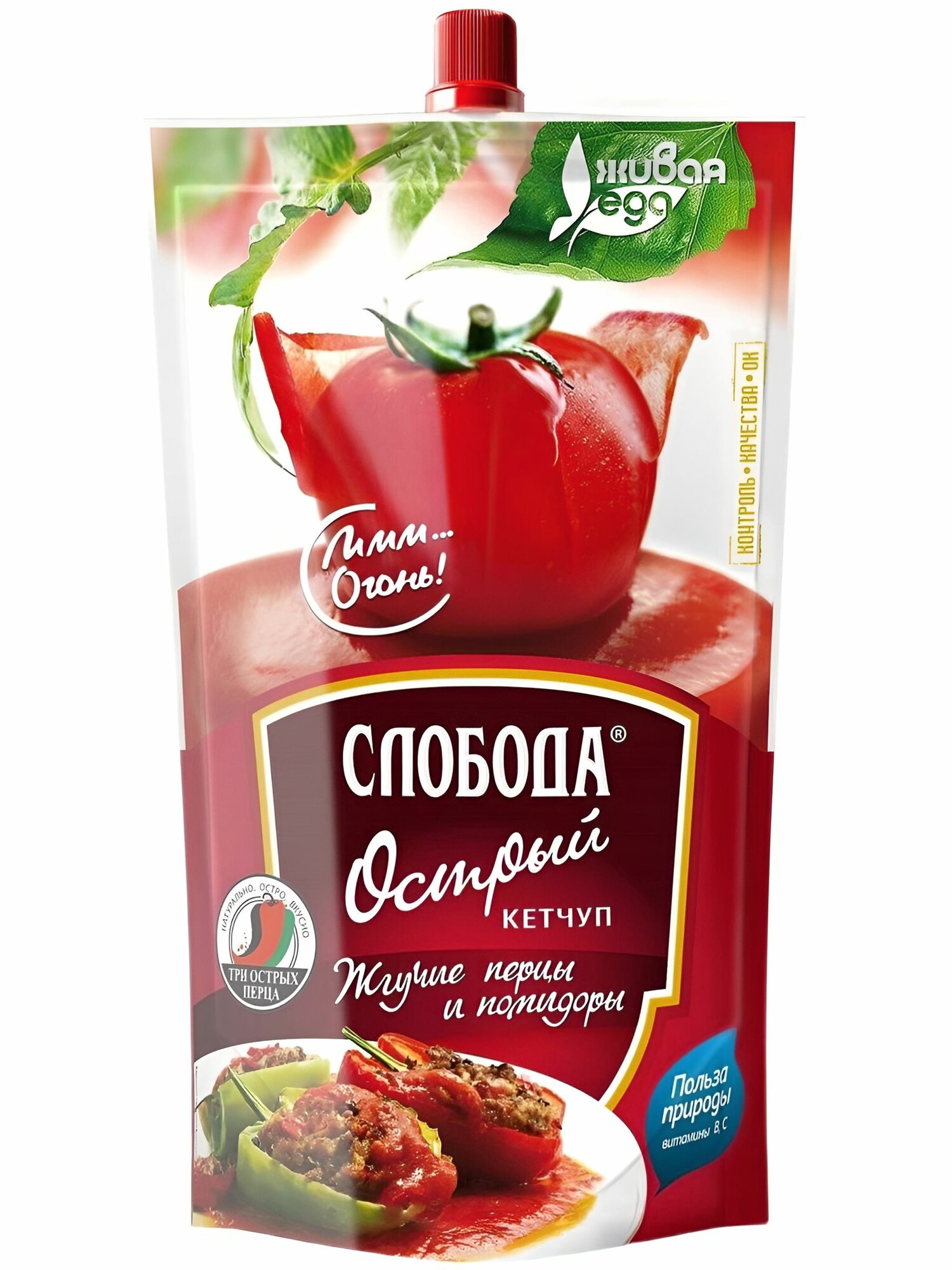 Кетчуп томатный 320 грамм, Слобода, 1 пачка