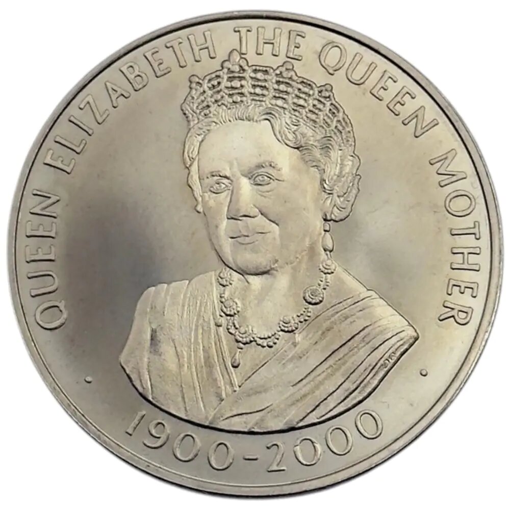 Остров Вознесения 50 пенсов 2000 г. (100 лет со дня рождения Королевы-матери) (CN)