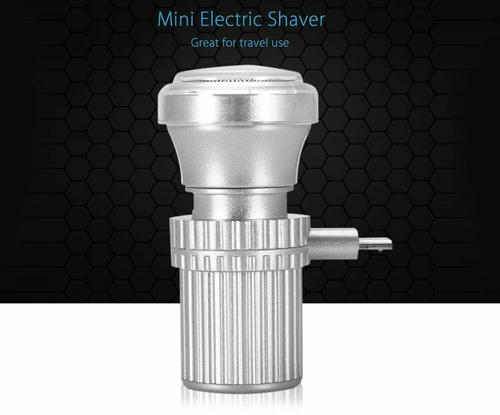Мини электробритва для мужчин с тонким дизайном для удобного хранения в кармане, серебристая, для андроид