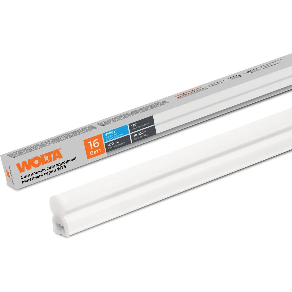 Светильник Wolta WT5W16W90, LED, холодный белый, мощность 16Вт, IP20