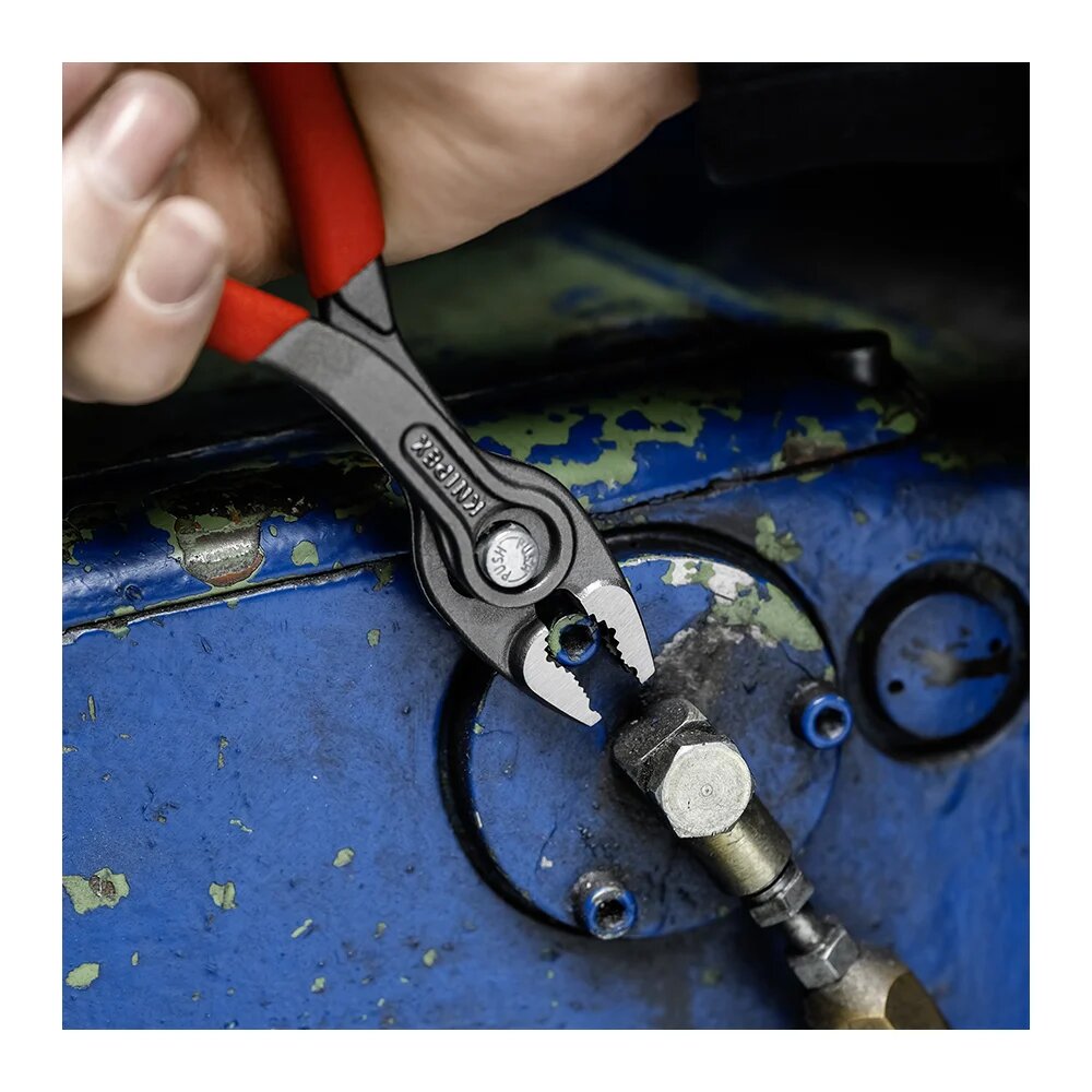 Клещи с фронтальным и боковым захватами Knipex TwinGrip зев 3-16 мм, L 150 мм, обливные ручки KN-8201150 — фото 1