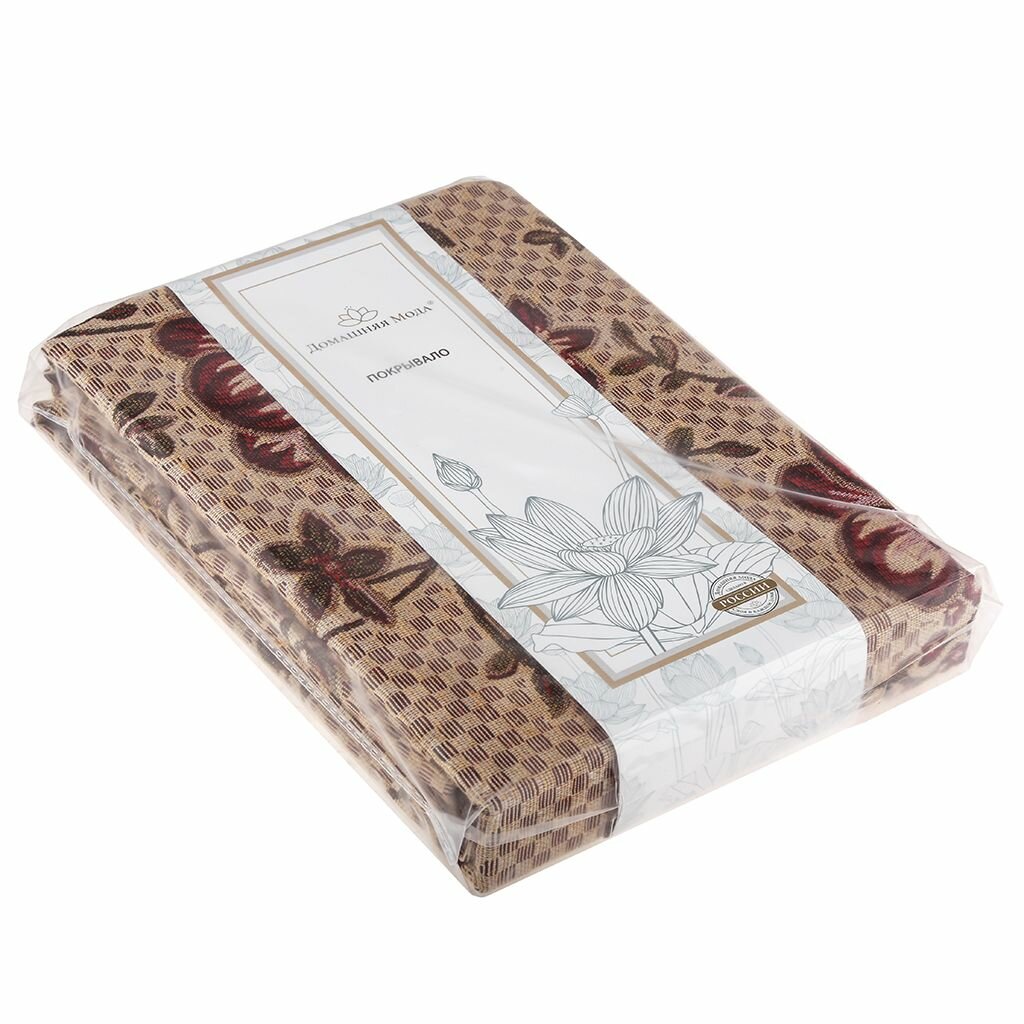 Покрывало-накидка Домашняя Мода розы-08 , накидка на кресло, двустороннее, гобелен, 80х200 см, плотность 300 г/м? (По-Г-0,8)