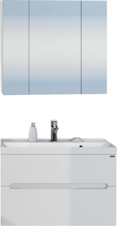 Мебель для ванной комнаты СаНта Лондон 80 подвесная