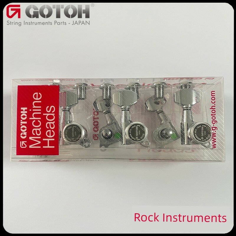 GOTOH SG381-MG-T07 Зажимные регулировочные ручки для электрогитары, серебристый, набор из 6 шт.