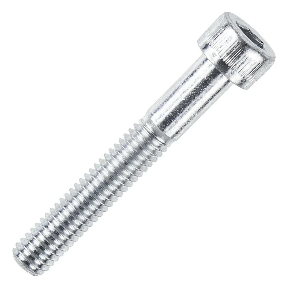 Винт FastenPro DIN 912 M6x40, сталь с цинковым покрытием, цилиндрическая головка с шестигранником, прочность 10.9 класса — фото 1