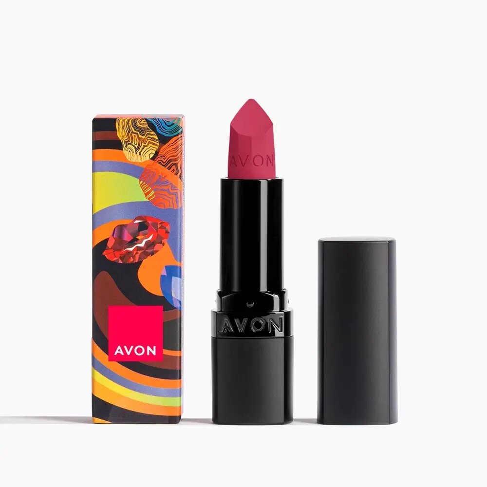 Увлажняющая матовая губная помада ultra colour Малиновый агат