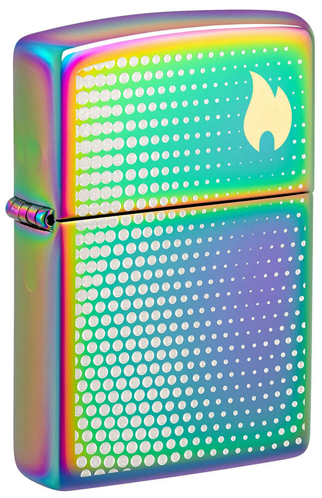 Зажигалка бензиновая Zippo 46569 Dot Matrix НЕ заправлена