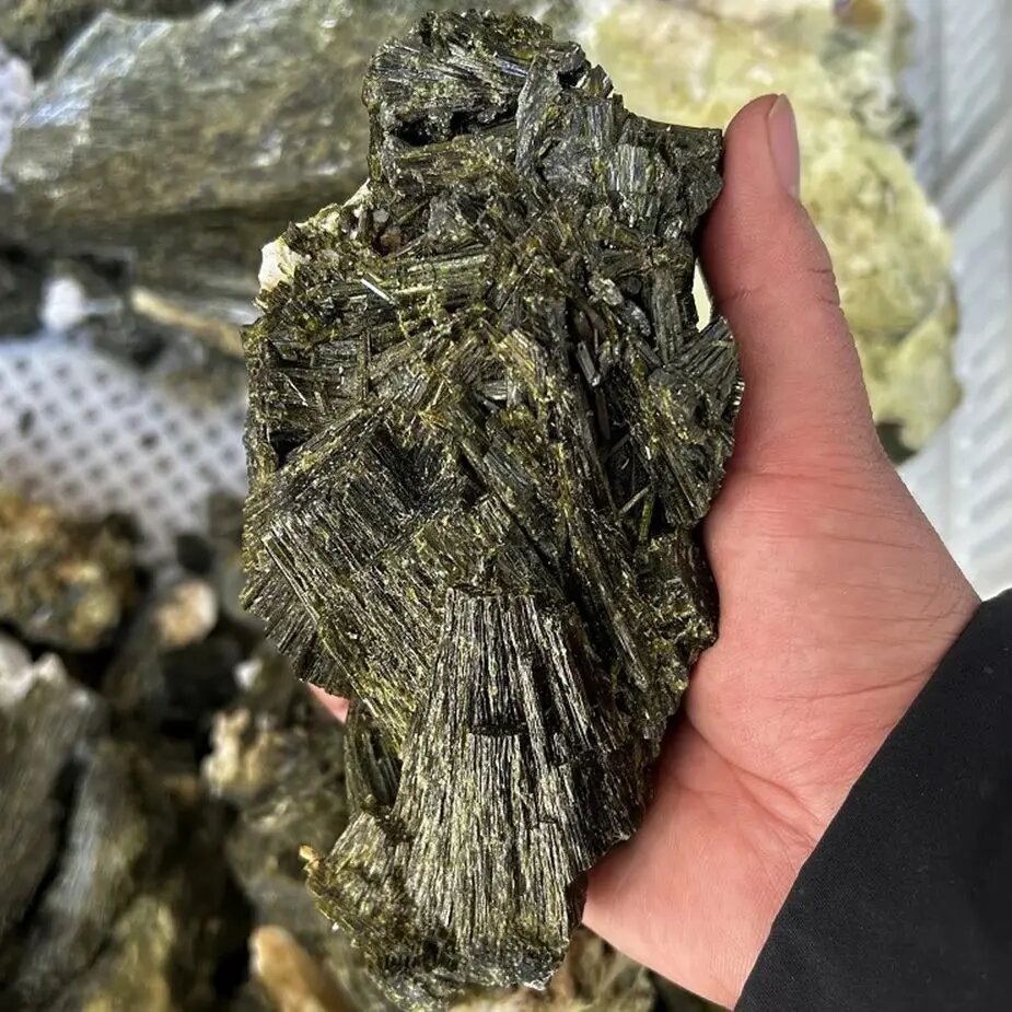 Натуральный Зеленый Турмалин, Лечебный Кристалл, Украшение Для Комнаты В Стиле Народного Искусства