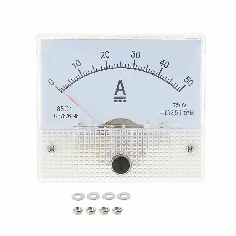 (1шт) Стрелочный амперметр постоянного тока 85C1-50A