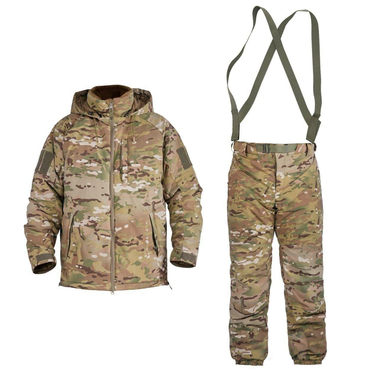 Зимний мужской костюм / костюм тактический утепленный, полиамид, цвет мультикам L7, размер M