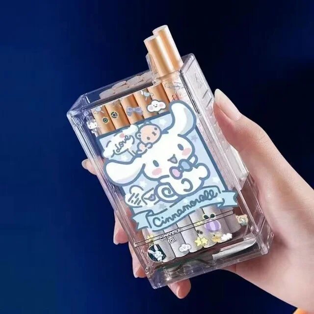 Портсигар Sanrios Kuromi Hello Kitty (20 шт.) со встроенной USB-зажигалкой