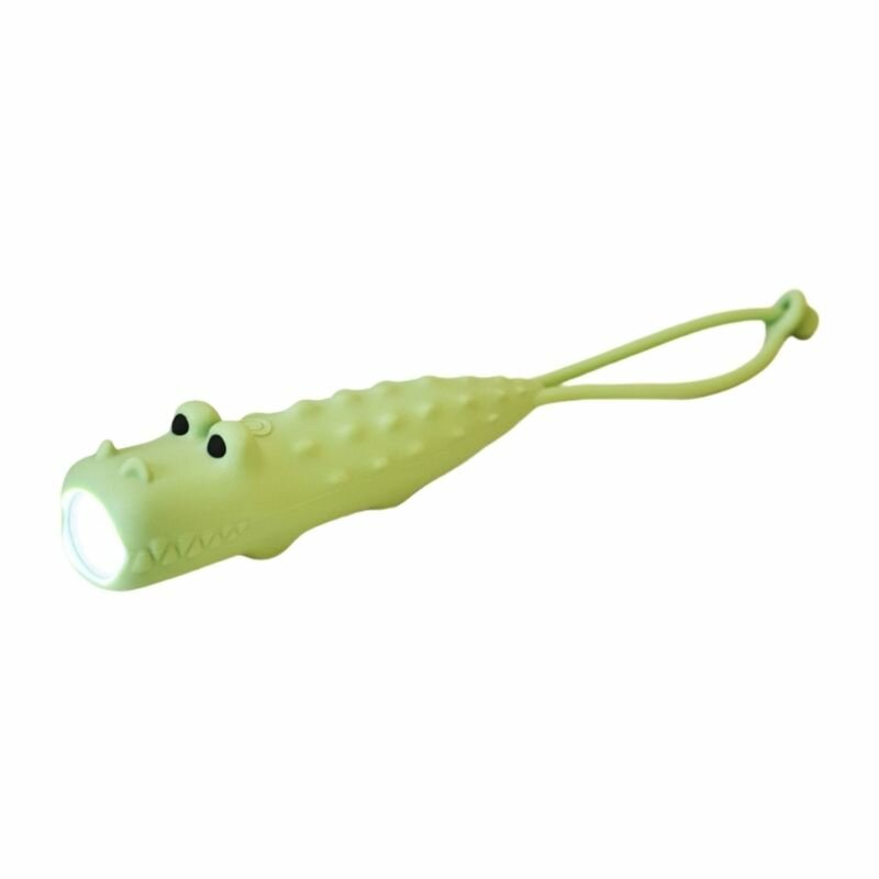Силиконовый фонарик для животных light-C62 crocodile