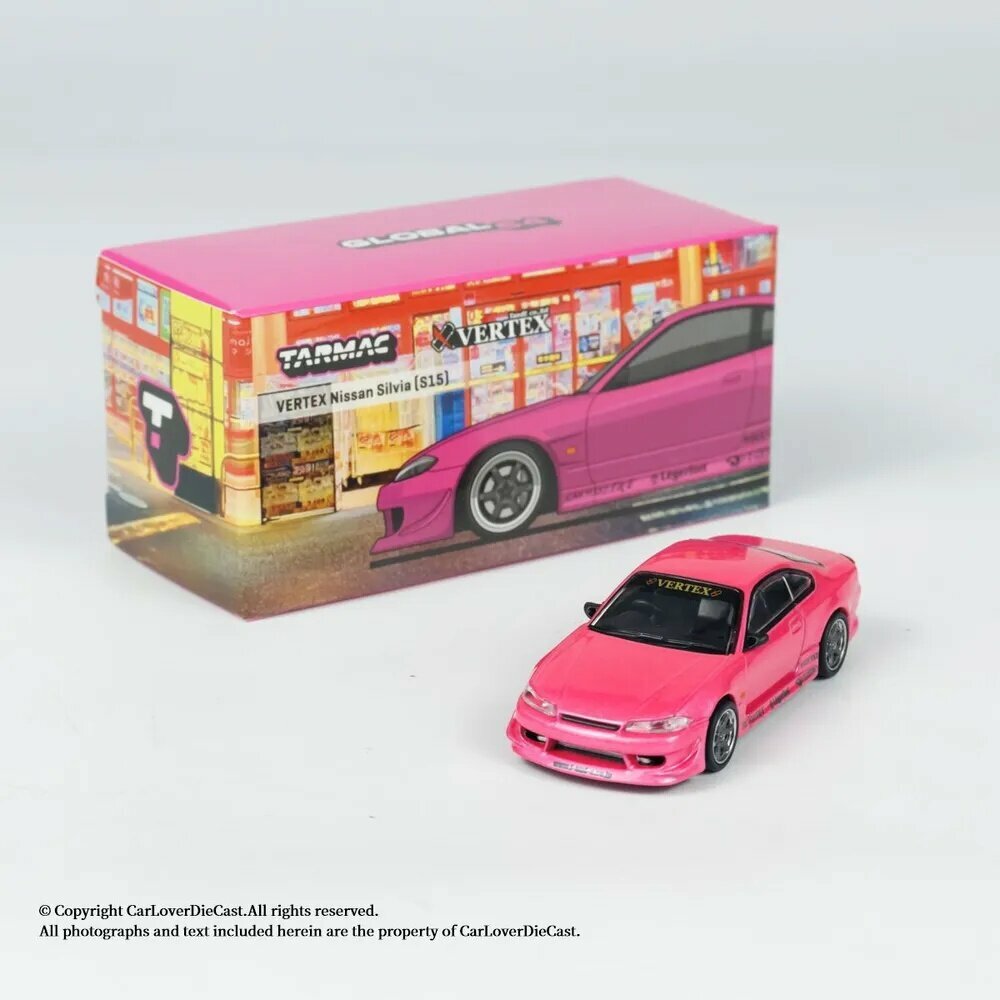 Tarmac Works 1:64 VERTEX Nissan Silvia S15 Модель автомобильного сплава
