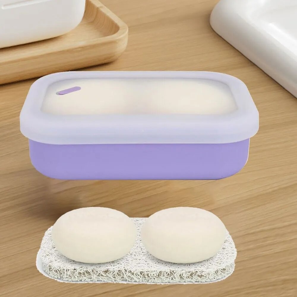 OZ-MDTR Твердый держатель для шампуня, силиконовый дорожный футляр для мыла, герметичный контейнер для мыла