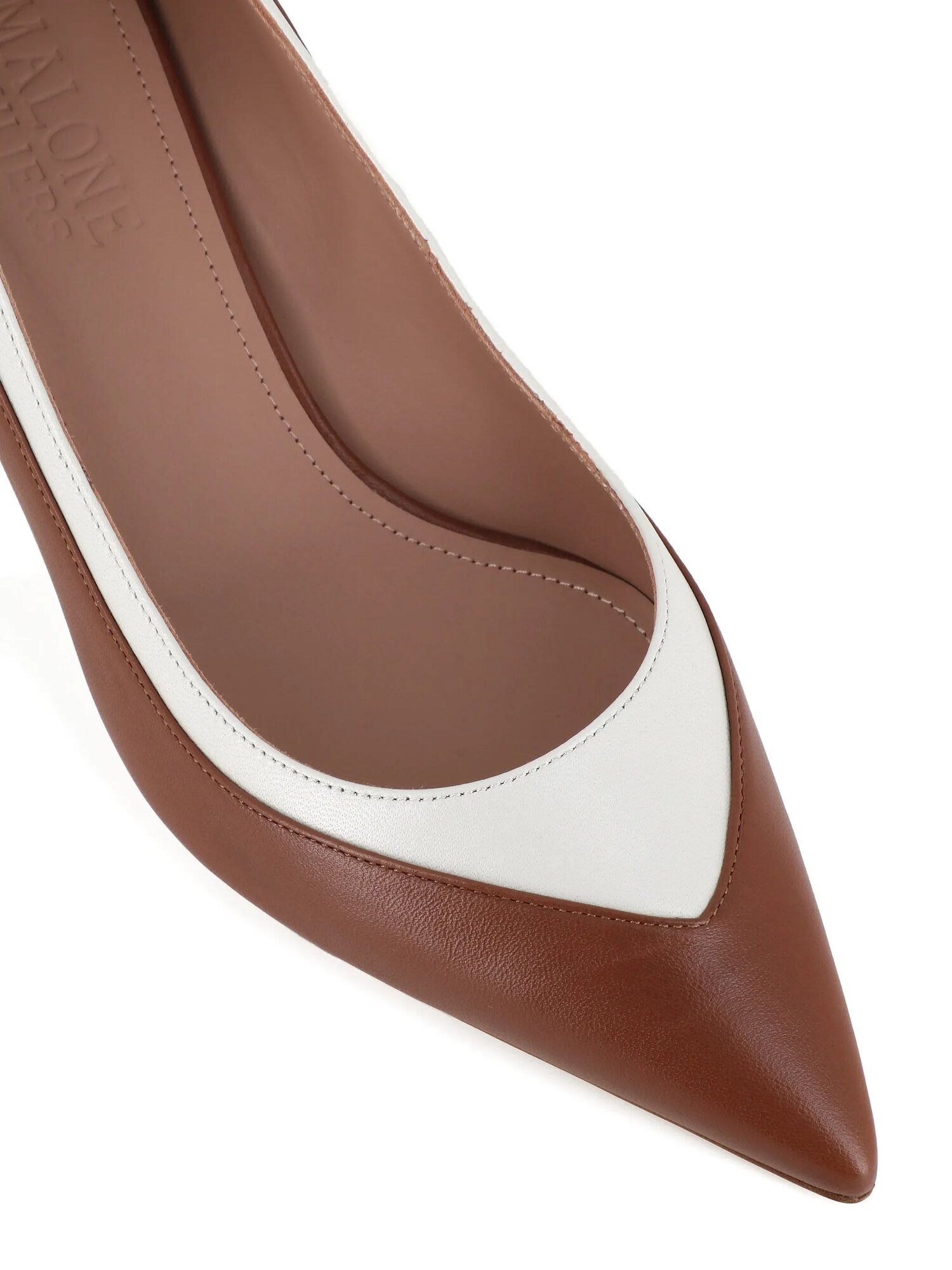 Туфли Malone Souliers Pointed toe two-tone pumps, размер 39, brown — фото 1