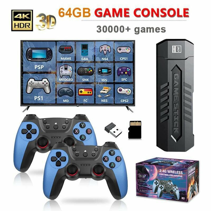 Портативная игровая консоль Retro Game Stick 256 ГБ