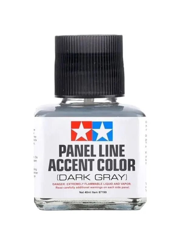 Tamiya Panel Line Accent Color Dark Grey темно-серый на основе эмали 40 мл для моделизма