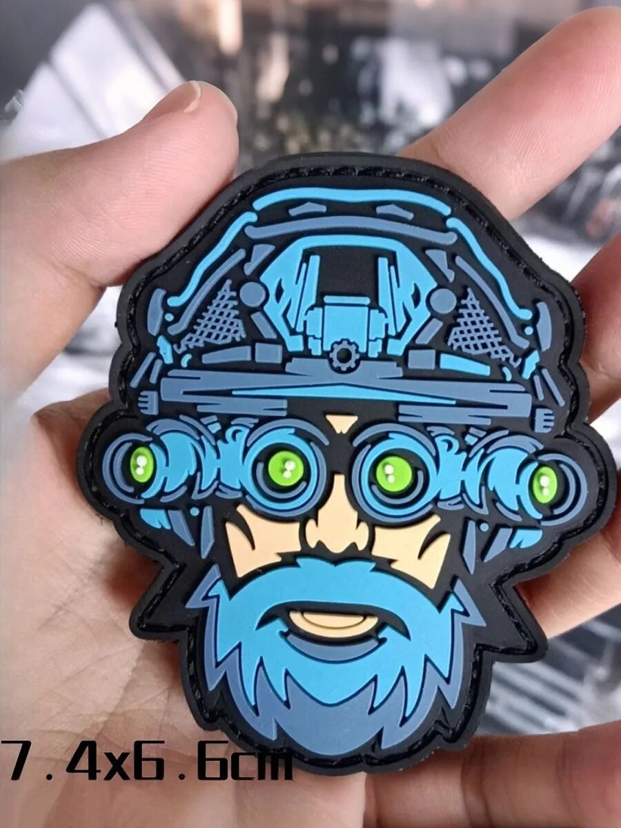 Шеврон на липучке, ПВХ патчи ночного видения, тактические патчи, рюкзак, декоративные