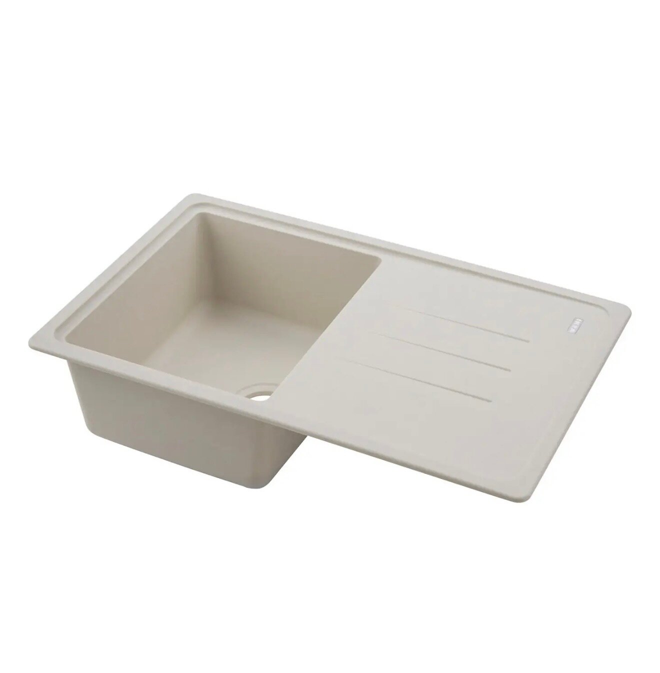 Врезная одинарная Мойка С крылом, бежевый/кварцевый композит 78×50 СМ IKEA ESKELEN эскелен 103.189.32