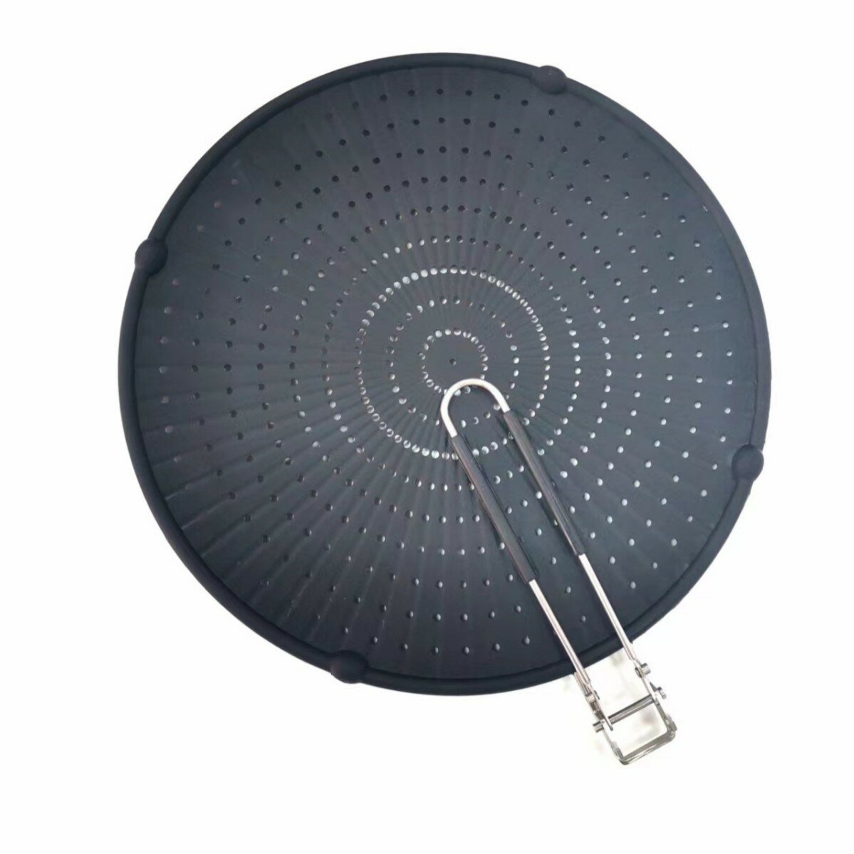 Кухонный защитный экран от брызг масла, сетка из нержавеющей стали и силикона против брызг, многофункциональная сетка для слива и фильтрации овощей.