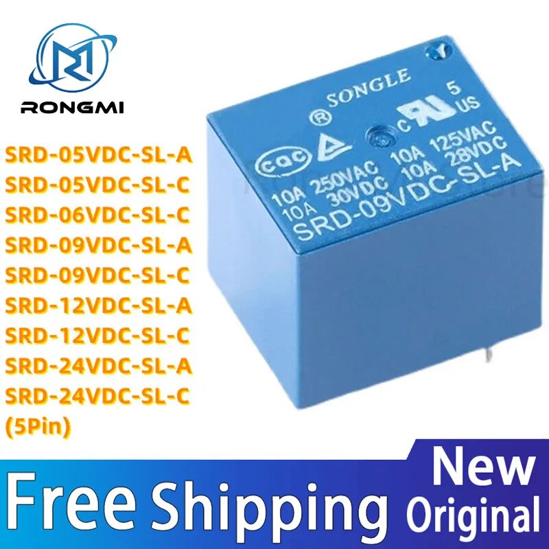 Силовые реле SRD-24VDC-SL-C SRD-12VDC-SL-A