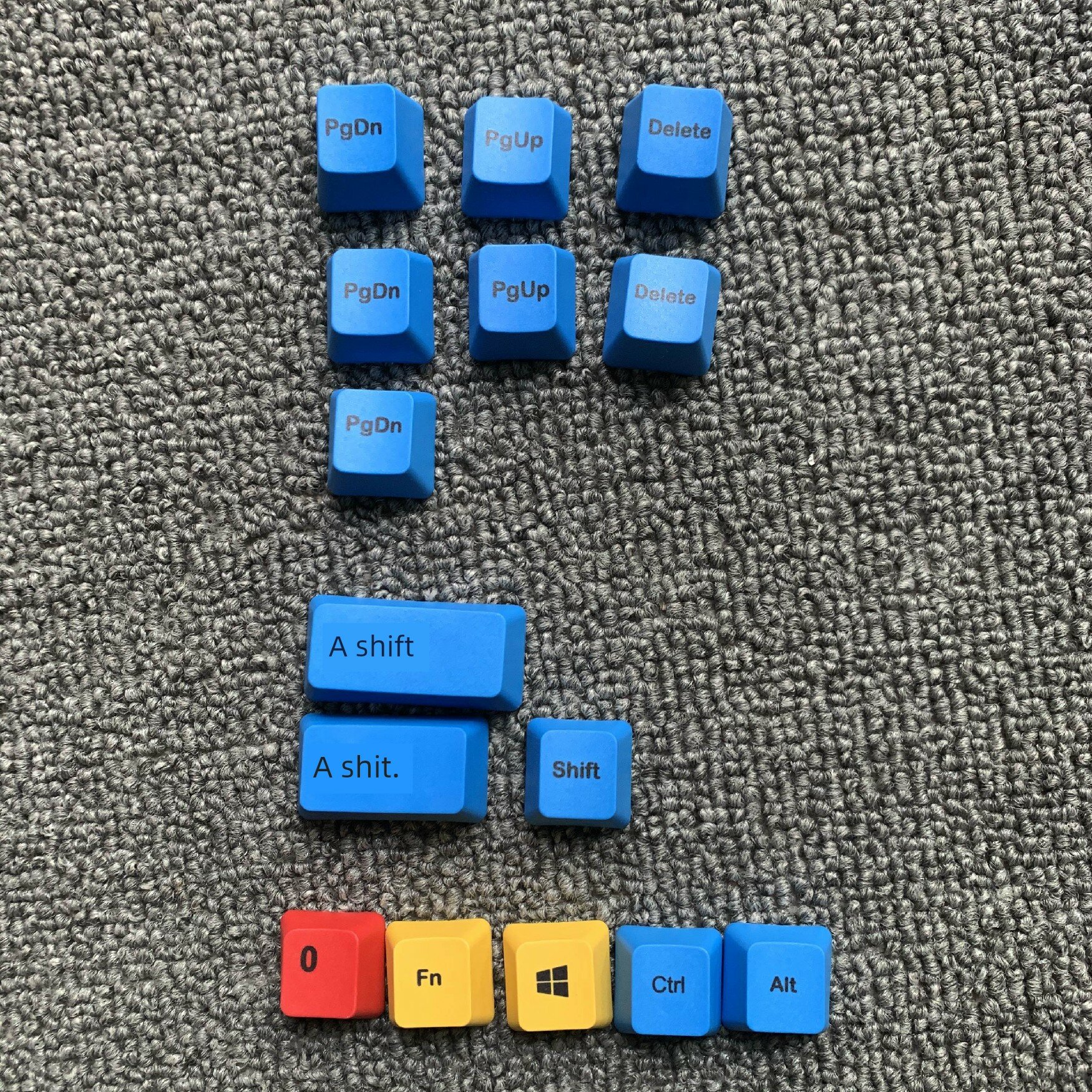 Механическая клавиатура R1, колпачки для клавиш OEM 1.75u, короткие Shift, Ctrl, Alt, Fn84, 68 клавиш, дополнительный