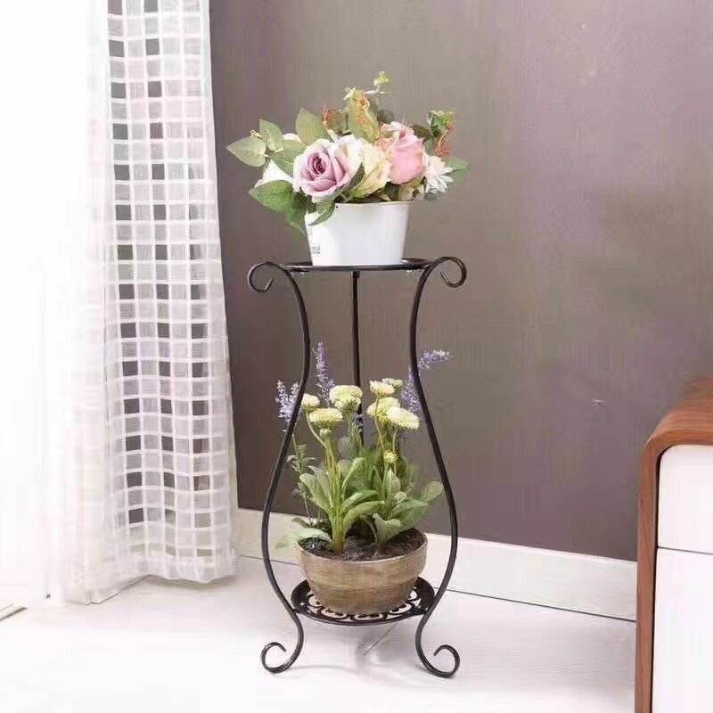 Подставка для цветов из железа, утолщенная, многослойная, для гостиной, балкона, напольная, с толстыми ножками, для комнатных растений, подвесная подставка для орхидей, домашнего использования