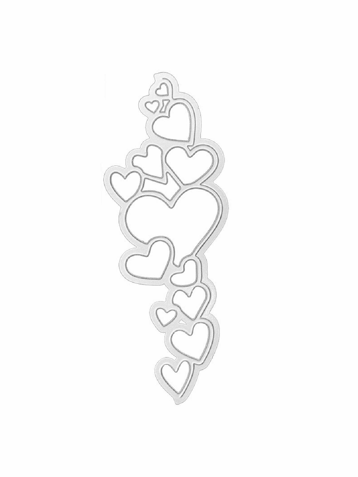 Любовь в форме сердца резки металла умирает вырезать трафареты для тиснения карт