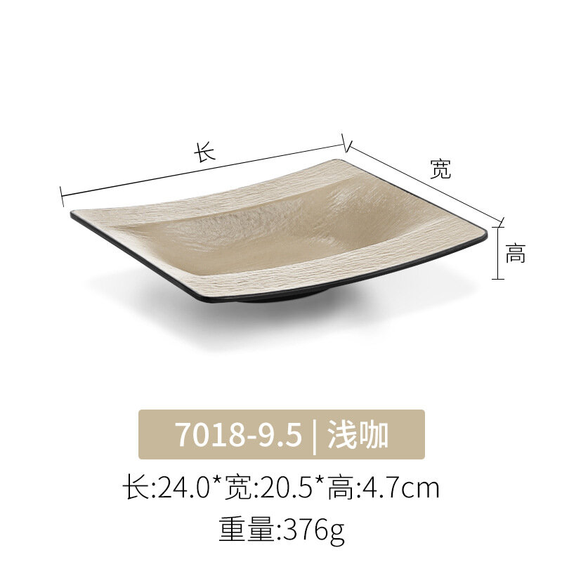 Японский стиль ужин пластины меламин прямоугольная плита глубокий салат пластины творческой характеристикой