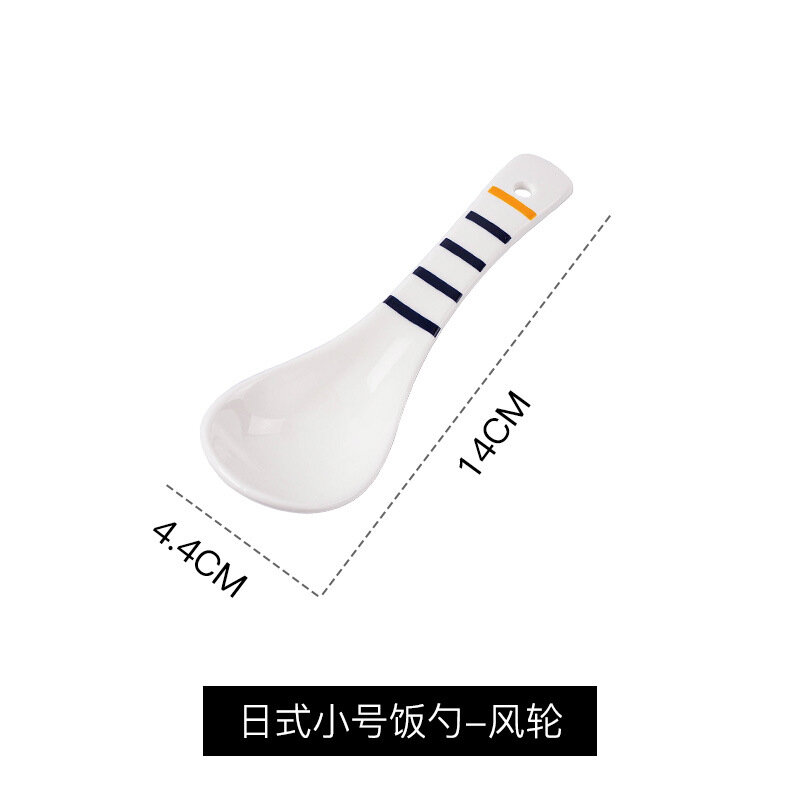 Фабрика поставляет ежедневную керамическую ложку Японская Бытовая суповая ложка с длинной ручкой большая белая ложка