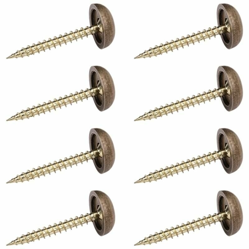 Латунные крепления для мебели M3 (8 шт), бронза 15 мм