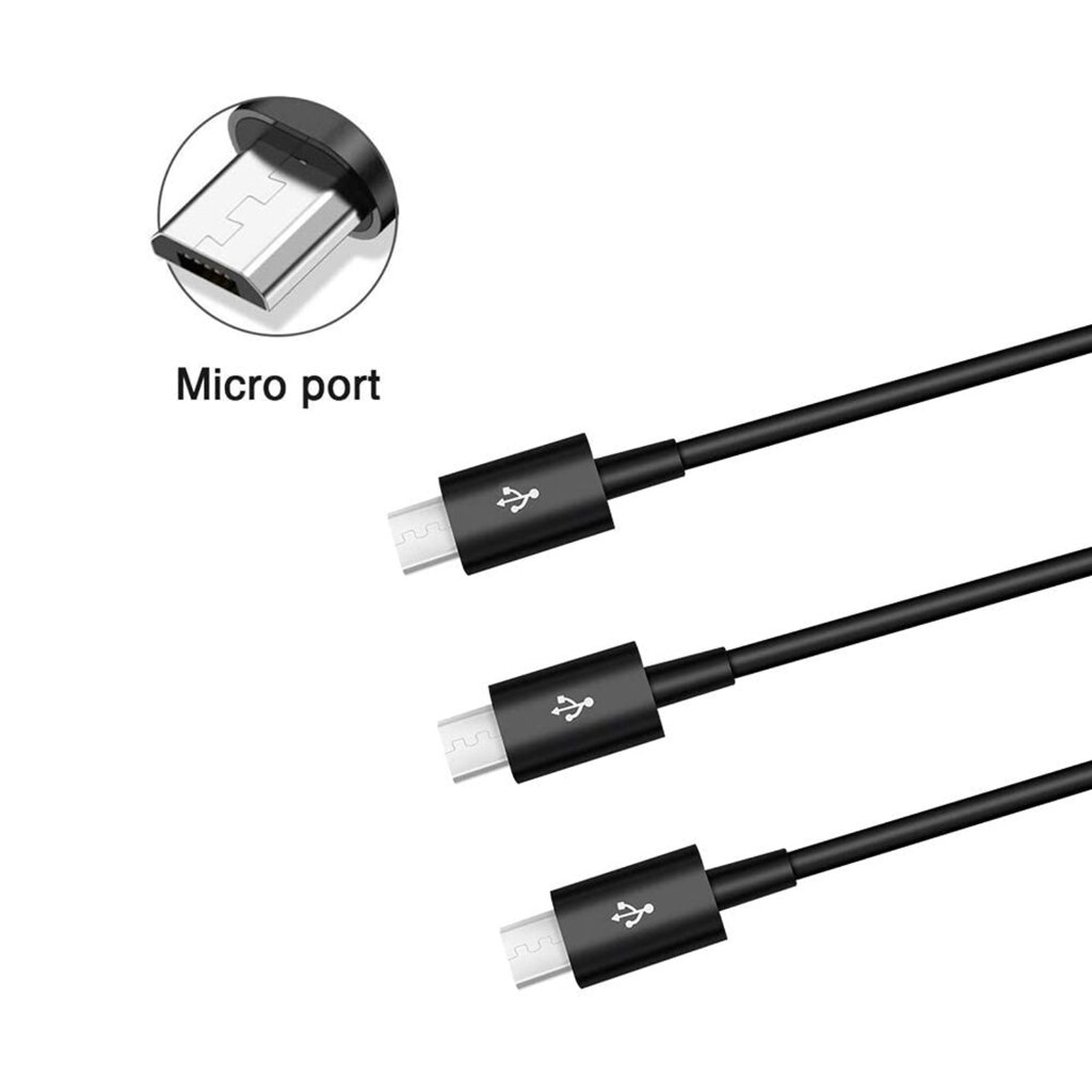 Разветвитель Micro USB, Черный — фото 1