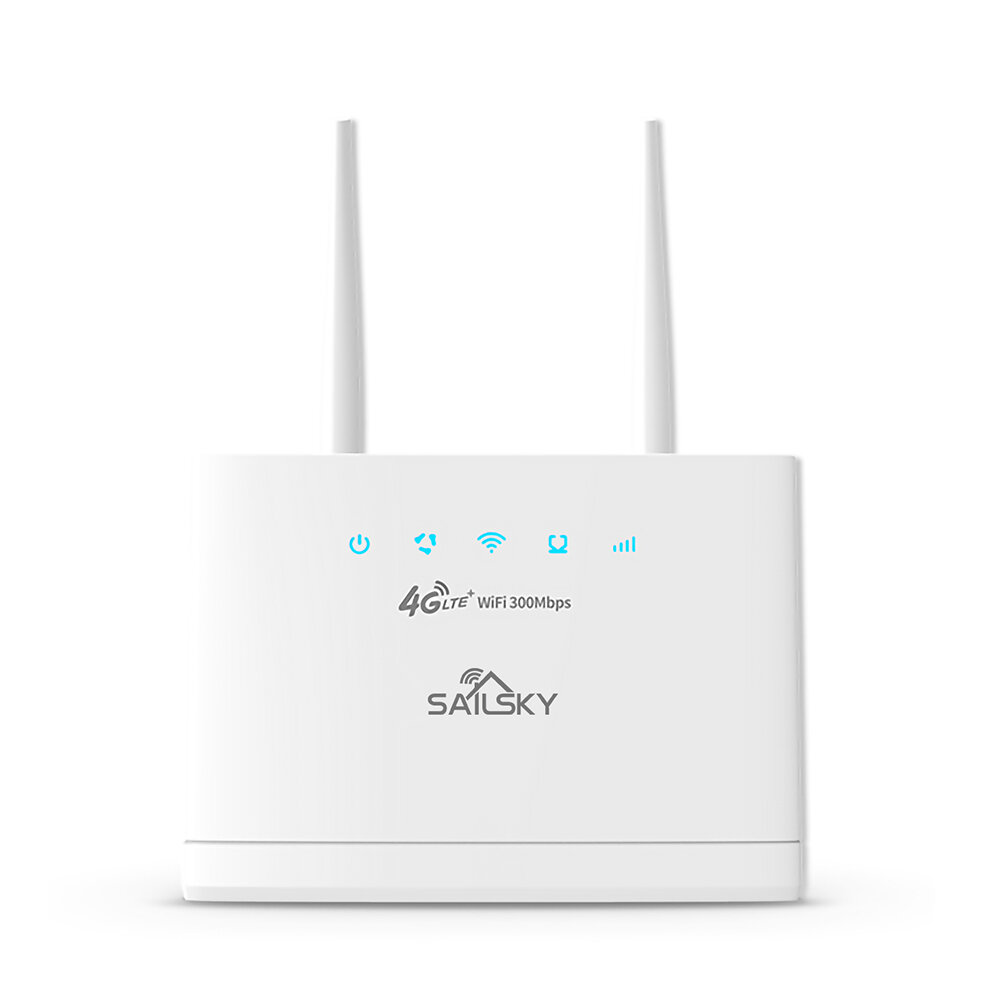 Sailsky XM311 4G LTE WiFi Router 300Mbps с SIM-картой FOTA удаленное обновление Европейская версия RTL8192ES 16MB/128MB IEEE 802.11b/g/n/ax 150Mbps 4G FDD B1 B3 B5 B7 B8 B20 TDD B38 B39 B40 B41 WCDMA B1 B5 B8 5dBi 16.6*12.02*4.02cm 1 Router 1 сетевая