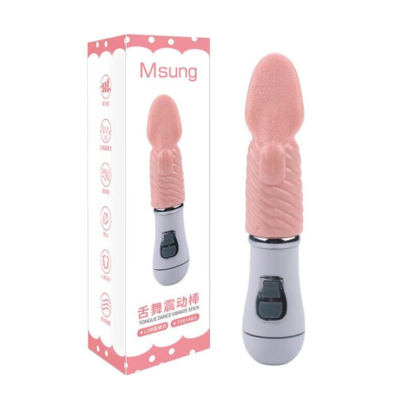 Вибратор Мастурбатор Инструмент для Женщин Мужской Язык Сосание Лизание Взрослый Секс-игрушка Оргазм Парный Язык Стик