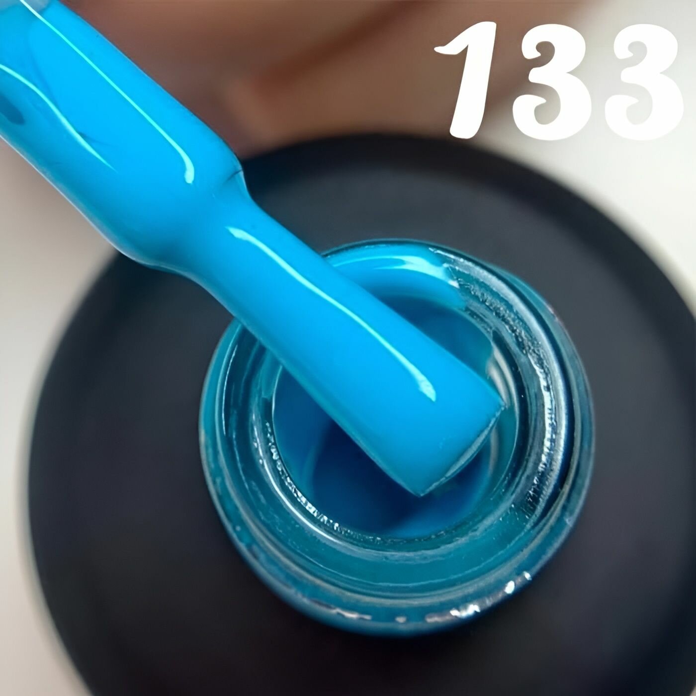 Sova De Luxe Гель-лак лазурный, оттенок 133, глянцевый, 15мл.