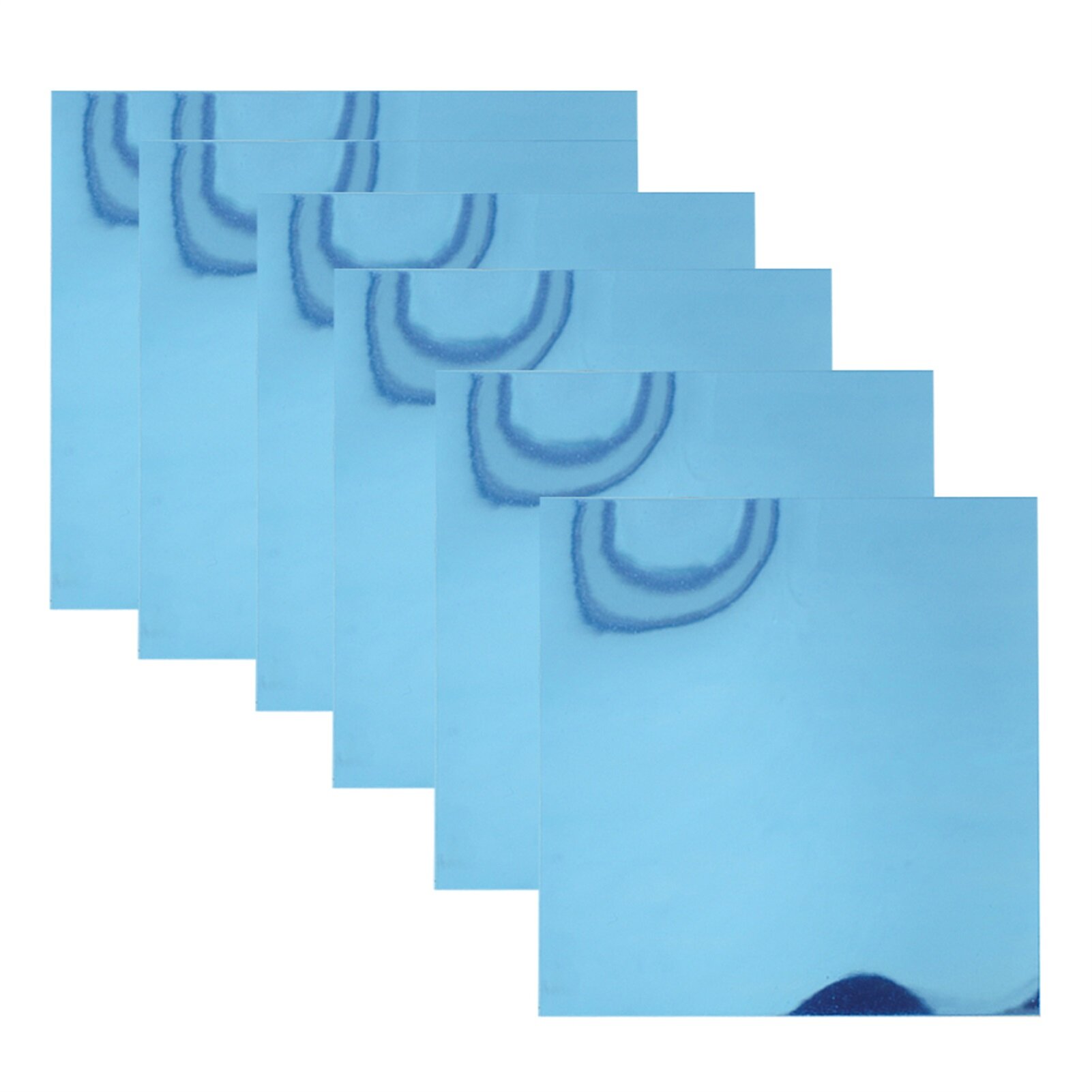 Flexible Reflective Mirror Sheets Self-Adhesive PET Tiles Non-Glass Stickers for Home Decoration Daily Use Living Room Bathroom Countertop