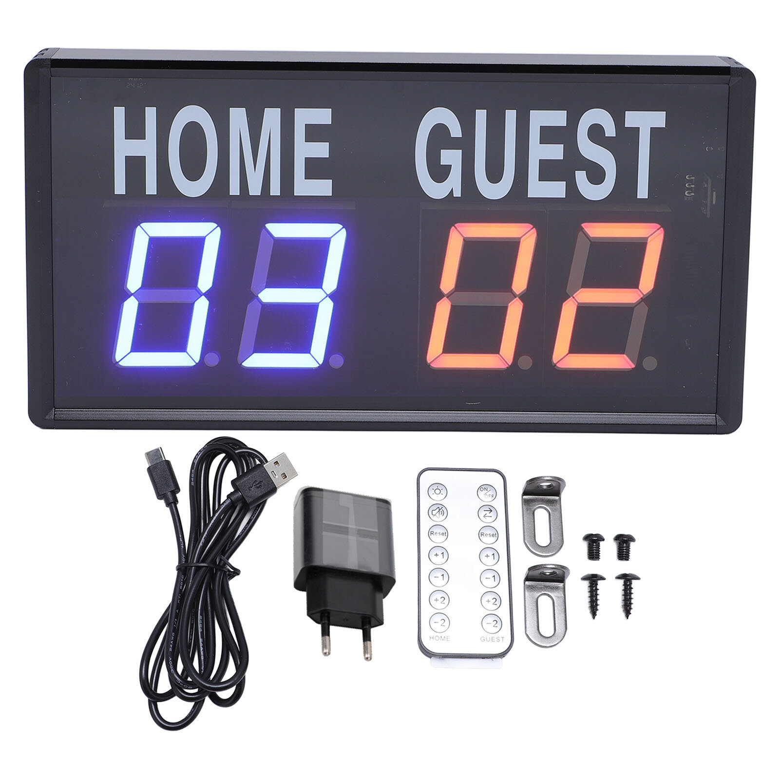 Электронное баскетбольное табло с пультом дистанционного управления, питанием от USB, светодиодное портативное табло для ведения счета в волейболе, бадминтоне