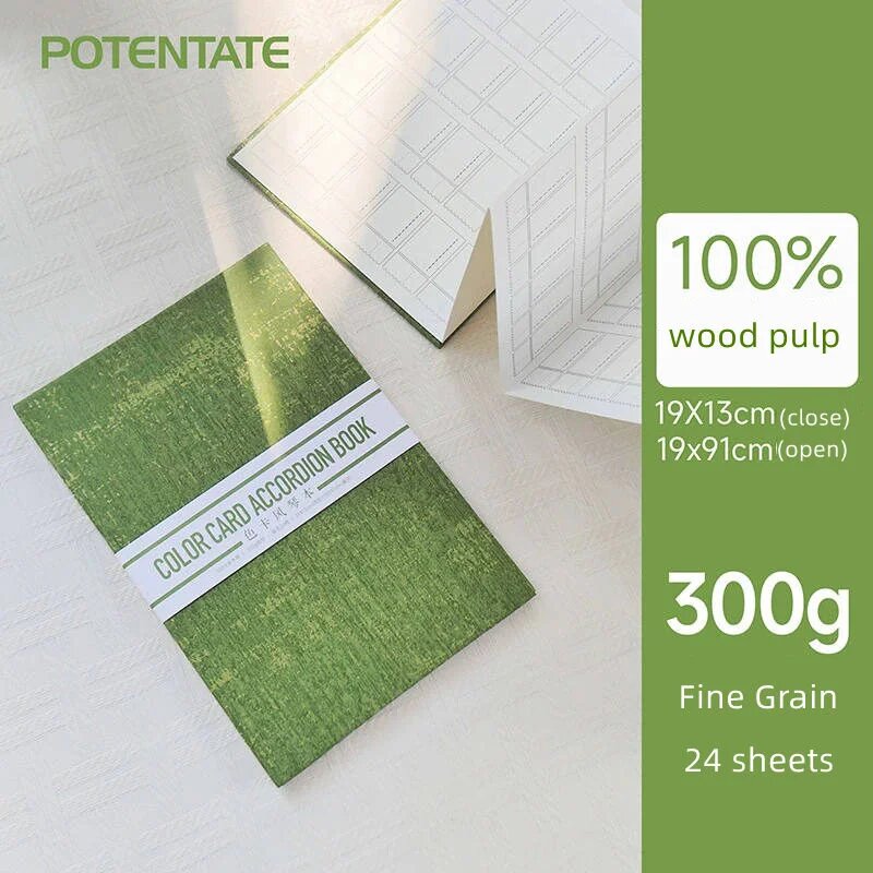 POTENTATE Акварельная бумага для рисования 300 г Зеленый, wood