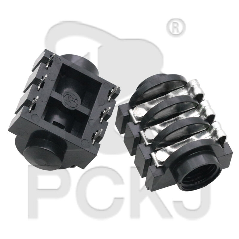 6.35 Аудио разъем разъем для наушников Монофокальный/двойной микрофон усилитель микрофона динамик разъем 6.35-645