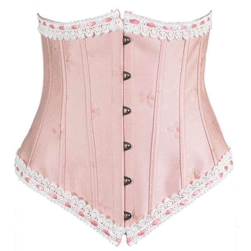 Корсет под бюст, утягивающий женский пояс с шнуровкой, винтажный бюстье, - S