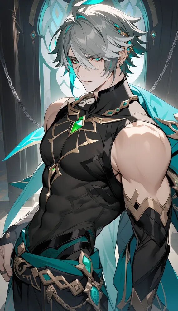 Алмазная Мозаика "Геншин Импакт" 40x50 См Алмазная Вышивка / Картина Стразами Подарков / Украшения