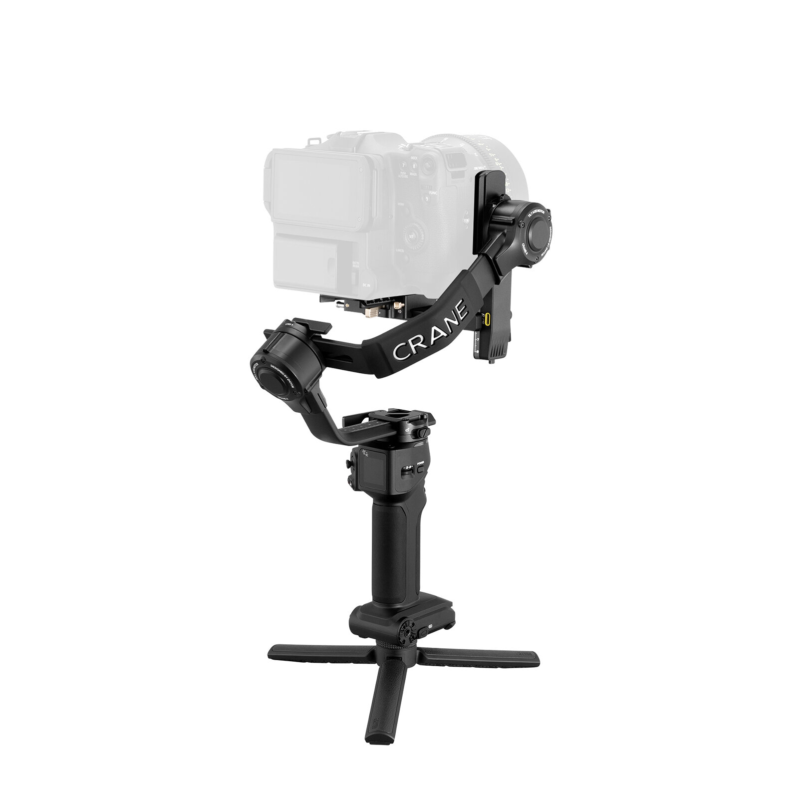 ZHIYUN CRANE 4 Standard Ручной 3-осевой Жимбал для Камеры Стабилизатор Грузоподъемность 6кг Встроенный LED Фонарик 10W PD Быстрая Зарядка Аккумулятор с Мини-Триподом Сумкой для Транспортировки Для Canon Nikon Sony