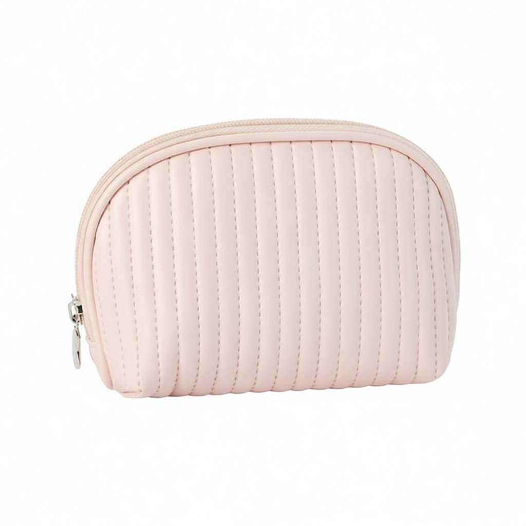 BYB Makeup Bag Mini Cosmetic Pouch For Women Small Quilted Beauty Bag Handy Zipper Pouch